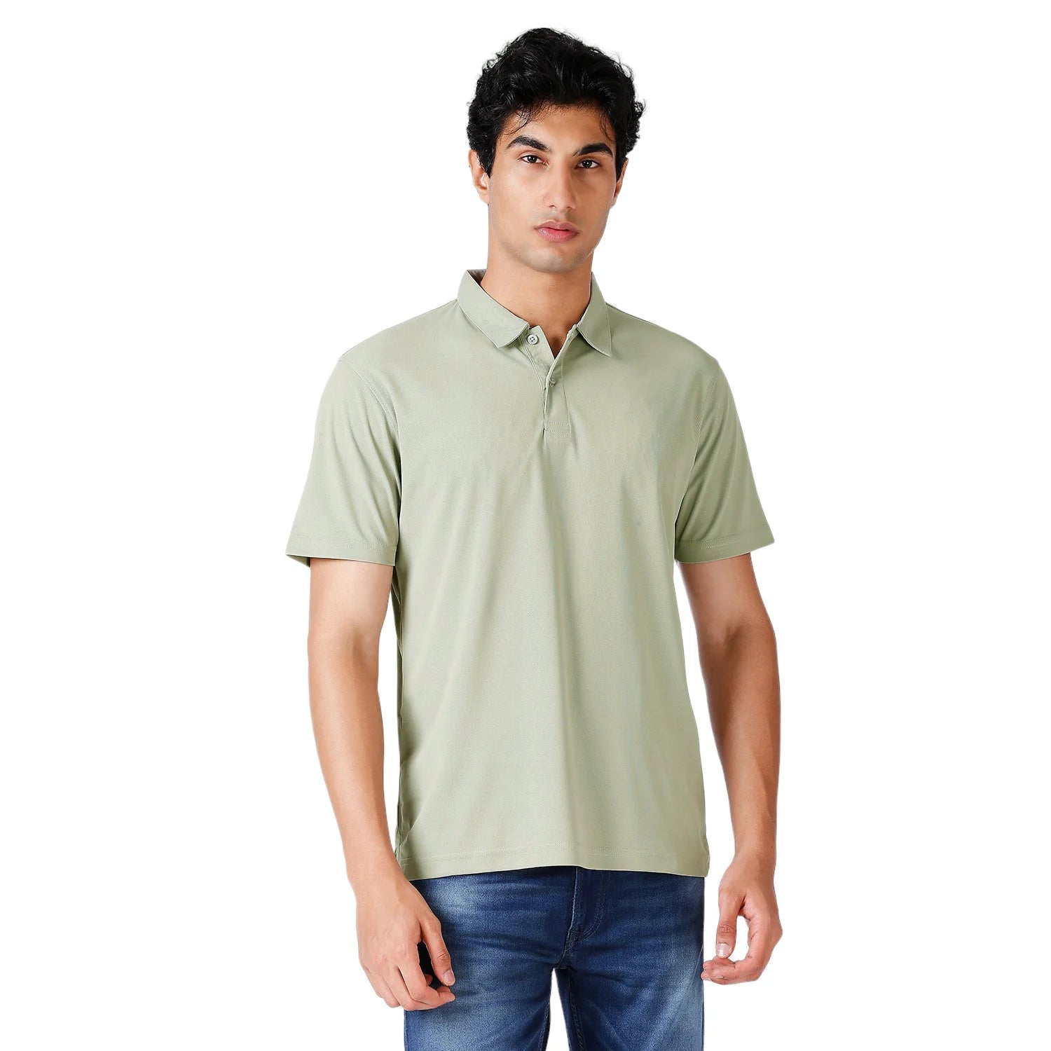 Men's Solid Matte Alluminium Polo T-shirt – Unirec Store